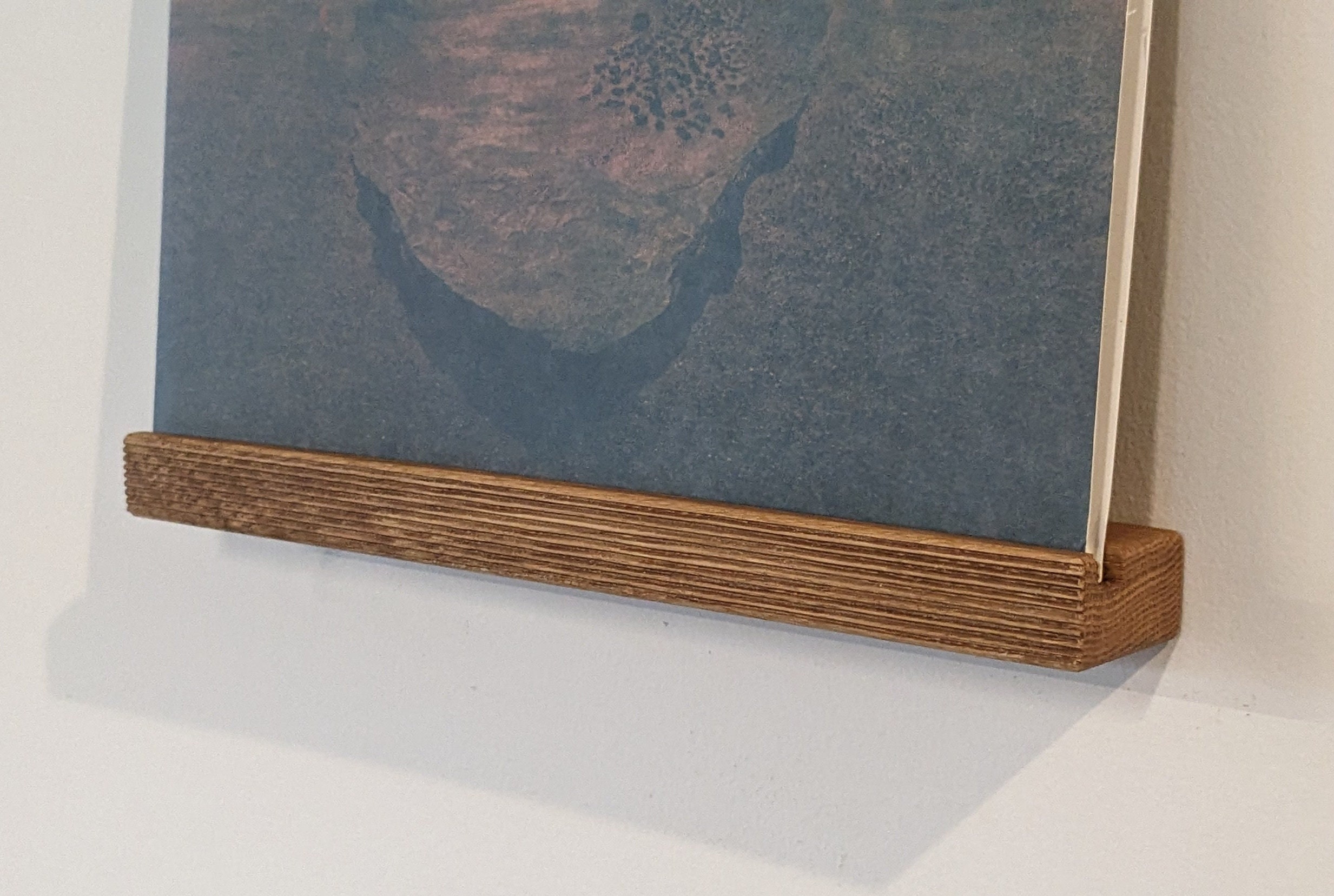 Hardwood Floating Record Shelf | Vinyl Display Shelf - Etsy