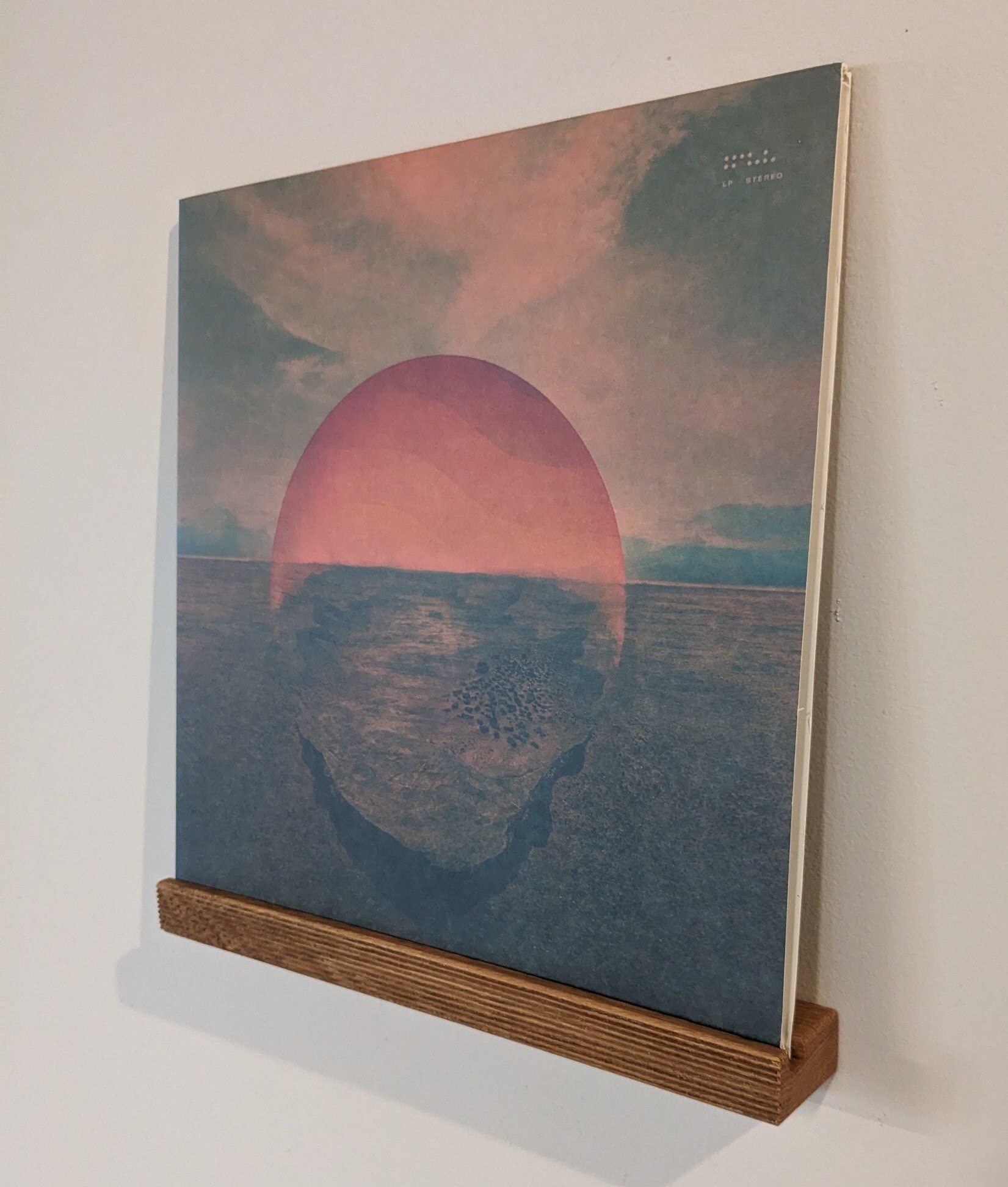 Hardwood Floating Record Shelf | Vinyl Display Shelf - Etsy