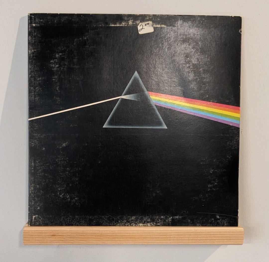 Hardwood Floating Record Shelf | Vinyl Display Shelf - Etsy