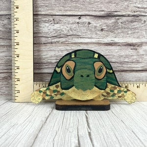 Turtle Eyeglass Holder Hand Painted, Cute Animal Glasses Stand, Perfect ...