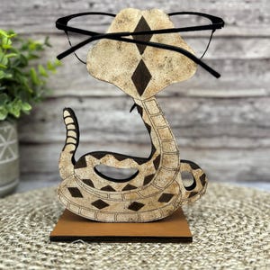 Snake Eyeglass Holder, Diamondback Rattlesnake Desk Accessory for Home ...