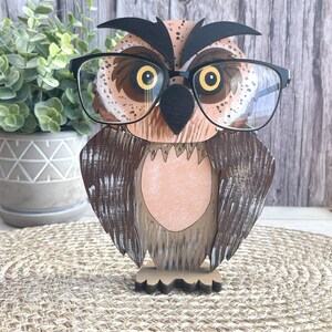 Owl Eyeglass Holder Hand Painted, Perfect Gift for Owl Lovers, Cute ...
