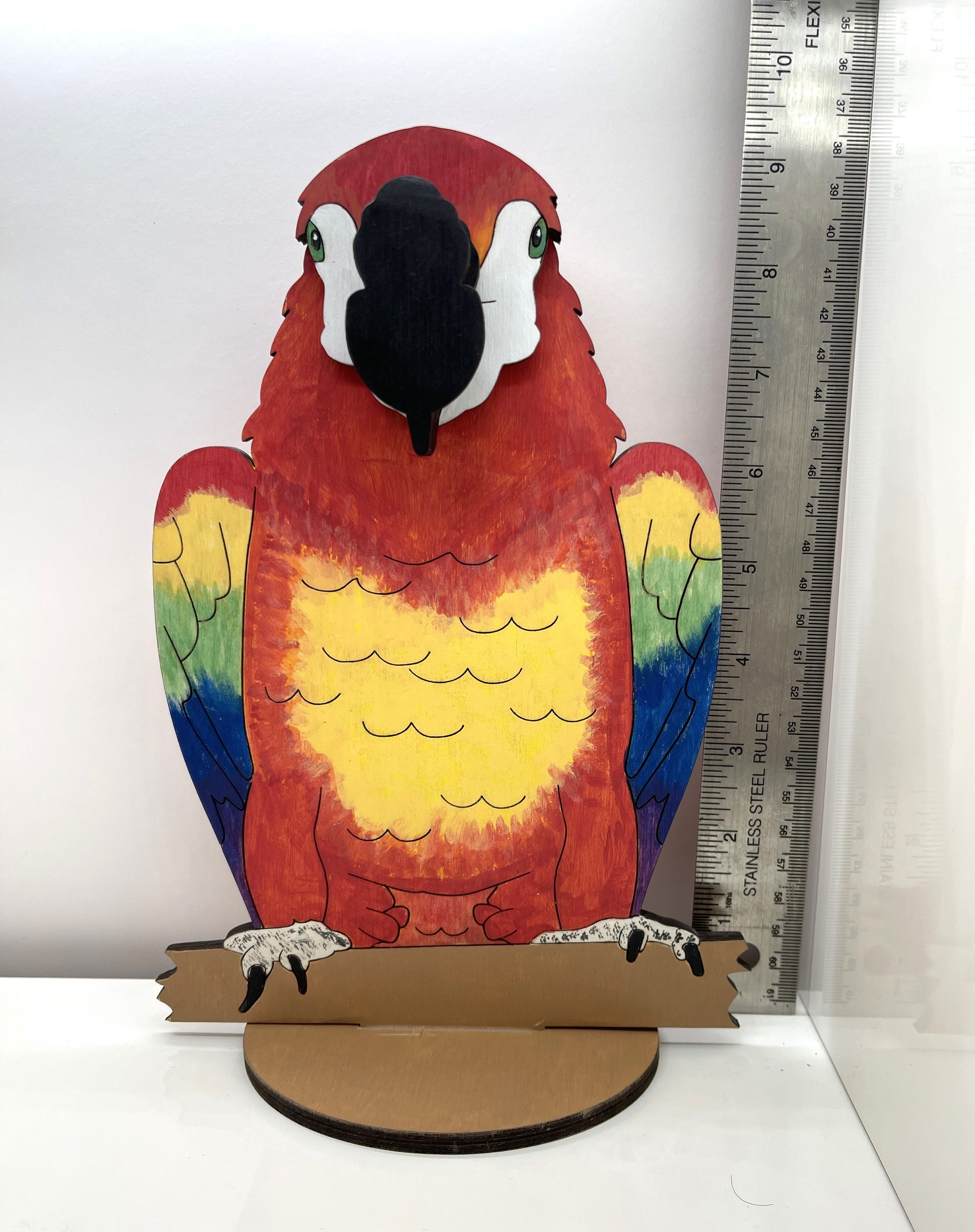 Hand Painted Parrot Eyeglass Holder Bird Eyeglass Stand - Etsy