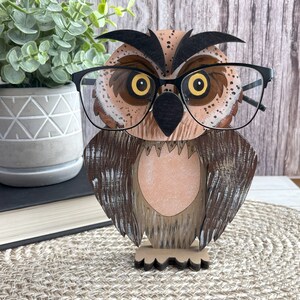 Owl Eyeglass Holder Hand Painted, Perfect Gift for Owl Lovers, Cute ...