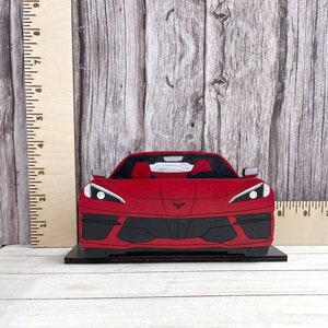 Red Corvette Stingray Eyeglass Holder Hand Painted, Sports Car Glasses ...