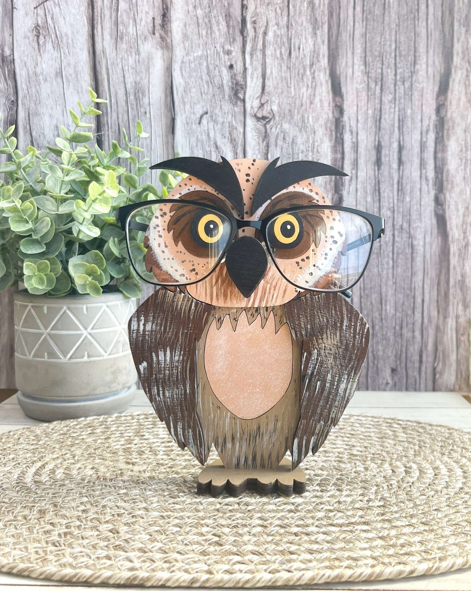 Owl Eyeglass Holder Hand Painted, Perfect Gift for Owl Lovers, Cute ...
