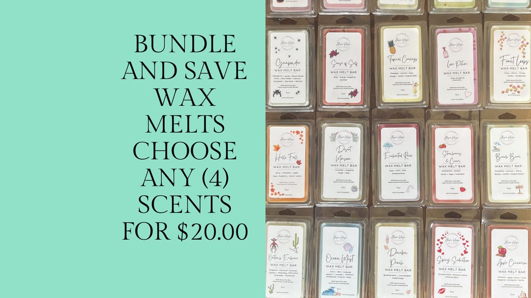 Wax Melt Set, Choose Any 4 Scents, Bundle and Save Soy Wax Melts, Wax ...