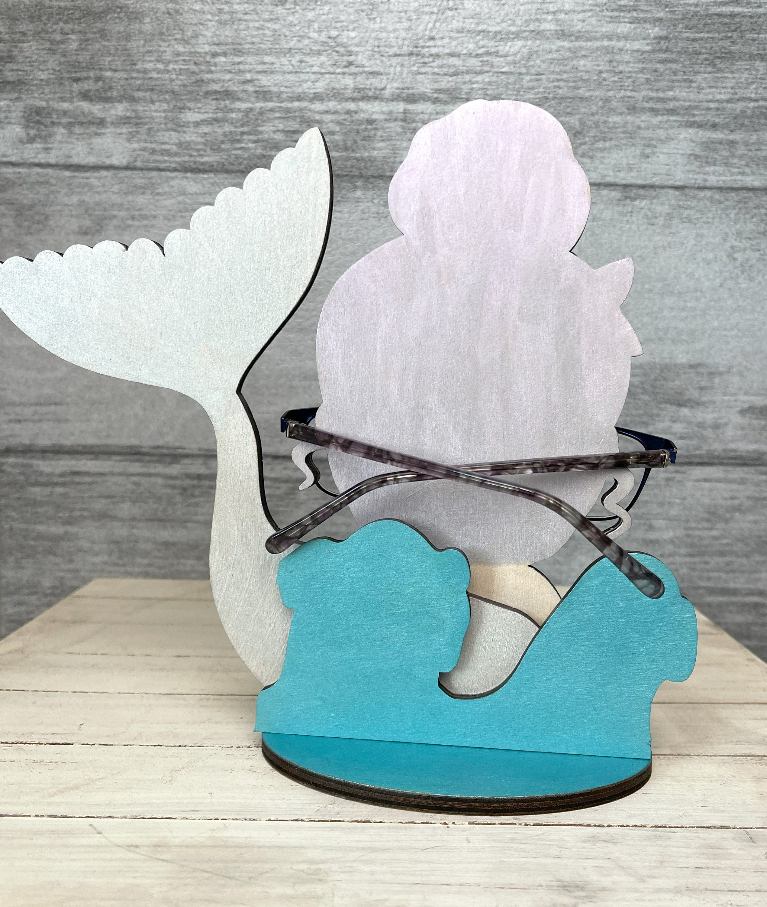 Mermaid Eyeglass Holder Hand Painted, Functional Desk Accessory ...