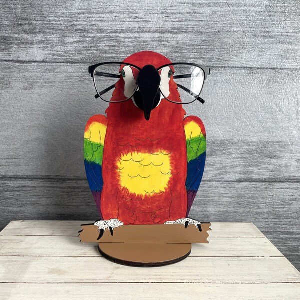 Hand Painted Parrot - Etsy