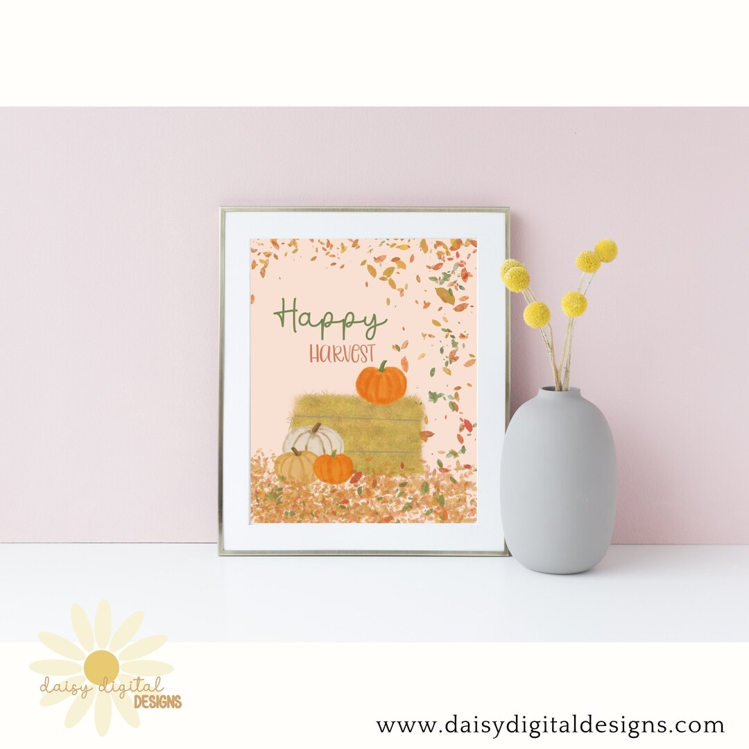 Fall Art Printable, Halloween Printable, Fall Wall Art, Halloween ...