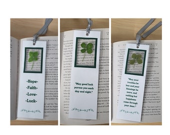Four Leaf Clover Bookmark - Etsy