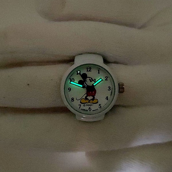 Mickey Mouse Ring Watch - Etsy