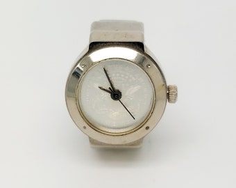 Silver Ring Watch - Etsy