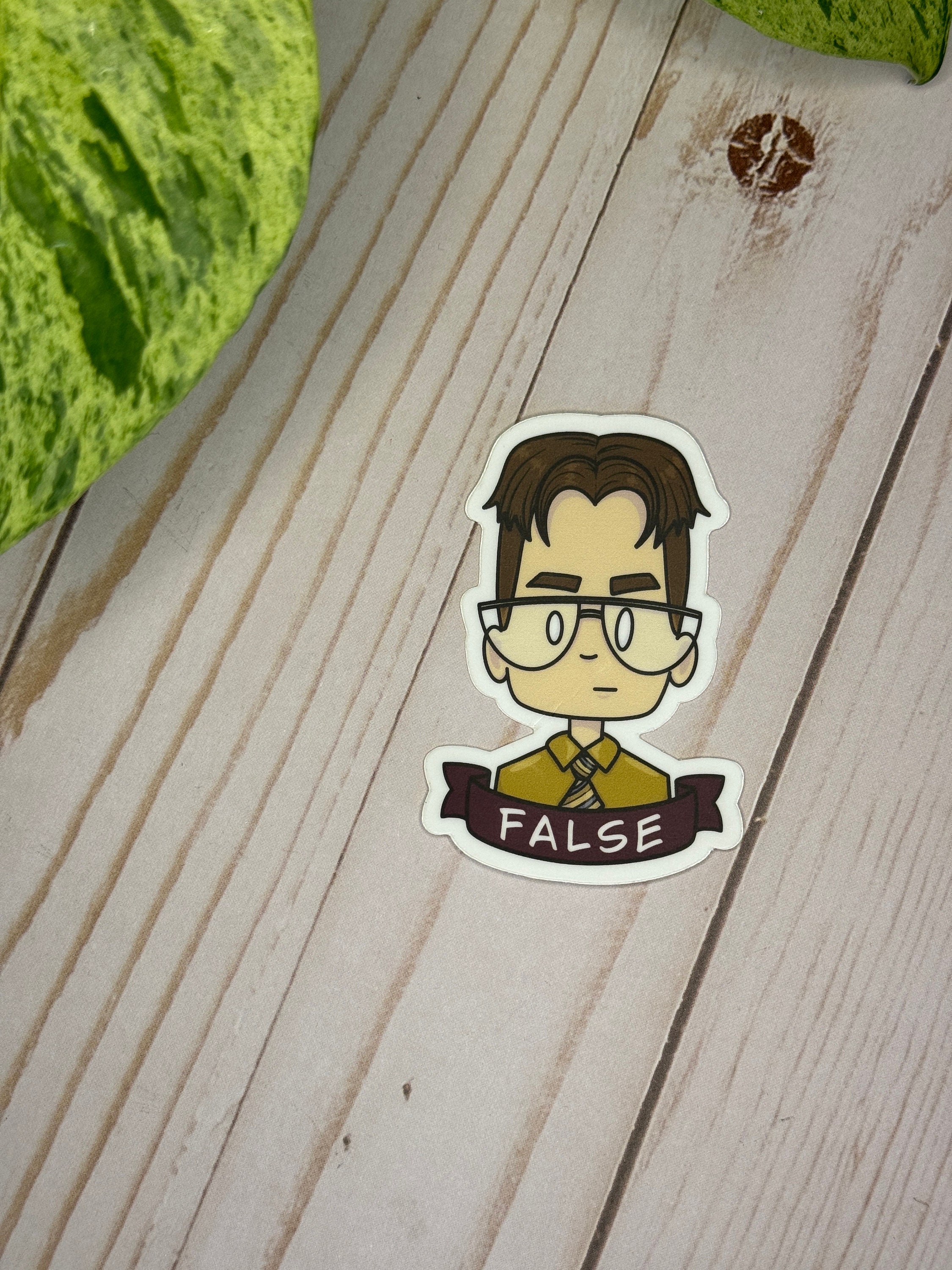 Dwight False | the Office | Fan Art | Vinyl Sticker - Etsy