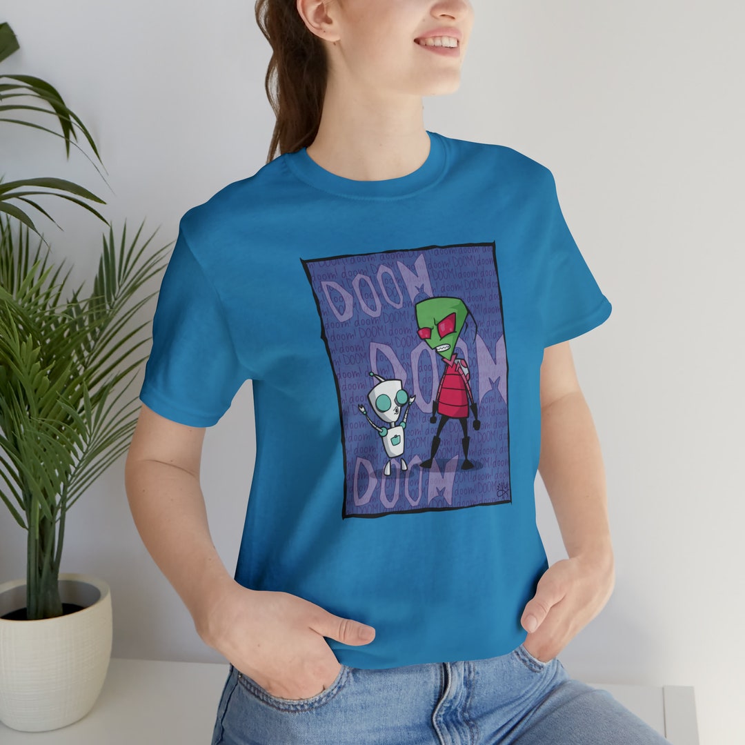 Doom Song Invader Zim Gir Fan Art Unisex Jersey Short - Etsy