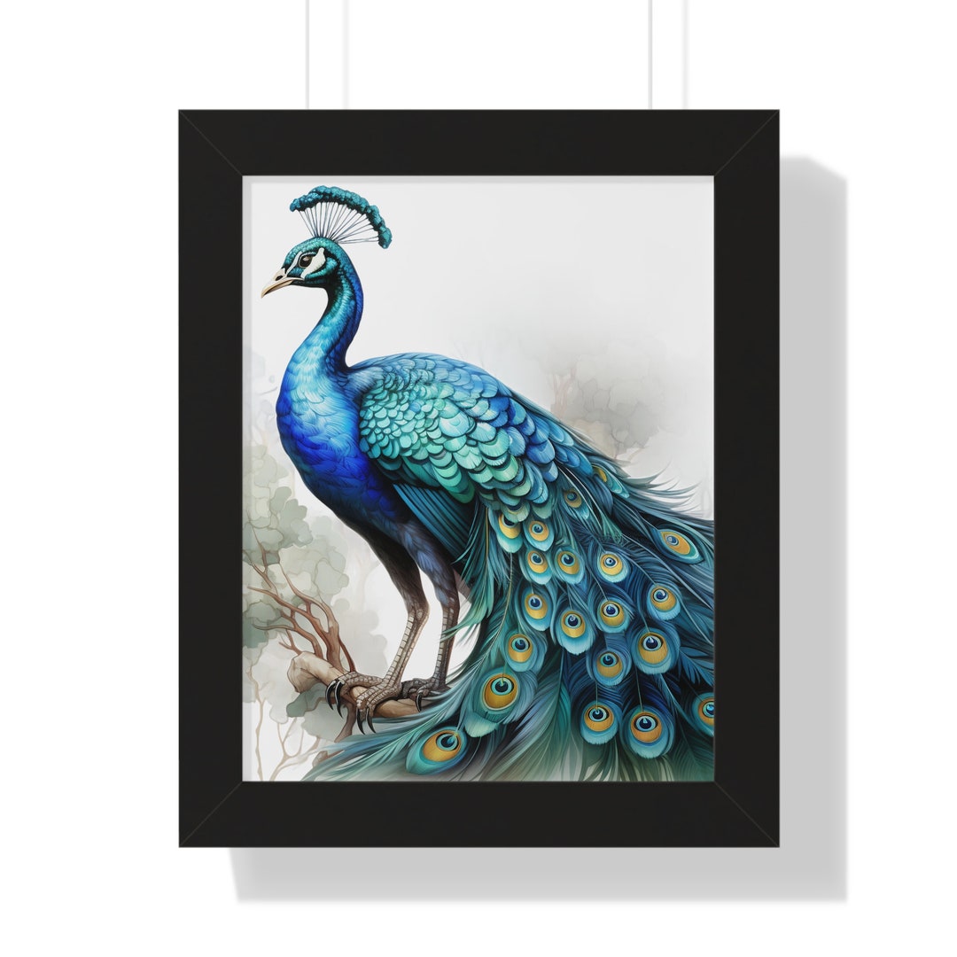 Peacock Wall Art Peafowl Wall Art Colorful Peacock Decorative Wall Hanging Peacock Watercolor