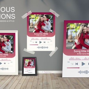 Gift Idea - Our First Date, Song Frame. Customised Gifts for Couples ...