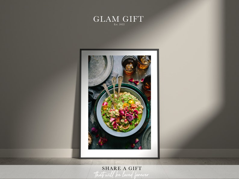 Whisky & Salad Spread Art for Culinary Inspiration 50x70cm - Etsy