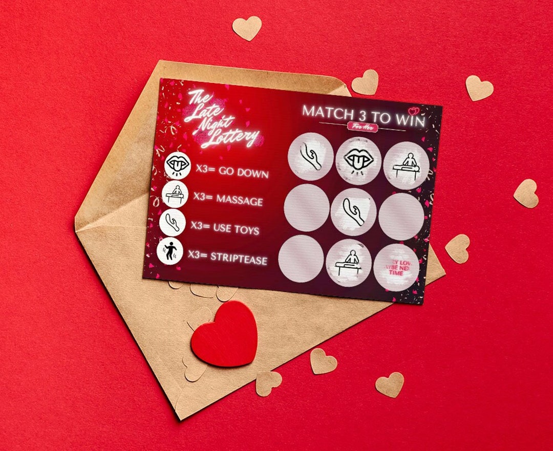 Naughty Scratch Card For Her Sex Scratch Card Birthday T For Her Or T For Girlfriend