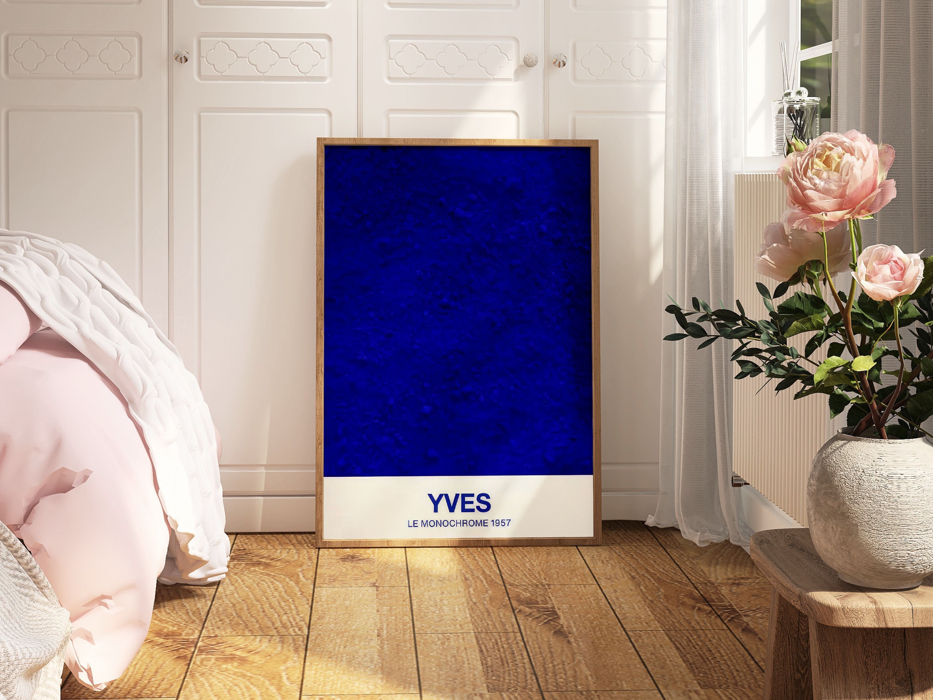 Yves Klein Le Monochrome 1957 Blue Poster Art Print, Modern Painting ...