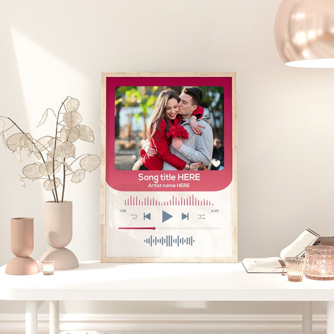 Gift Idea - Our First Date, Song Frame. Customised Gifts for Couples ...