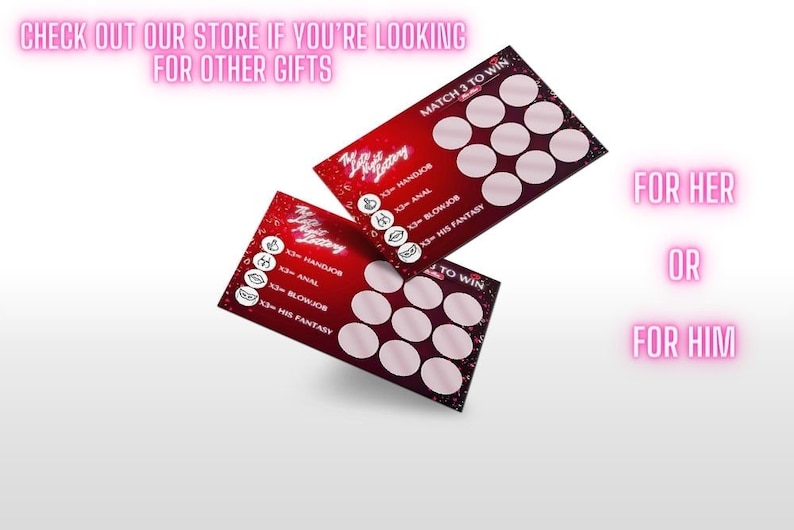 Naughty Scratch Card For Her Sex Scratch Card Birthday T For Her Or T For Girlfriend
