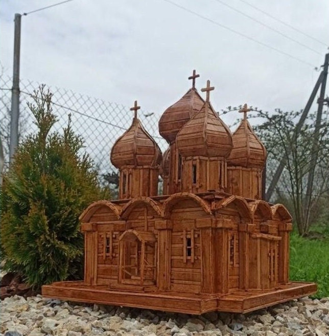 Handmade Wooden Church - Etsy