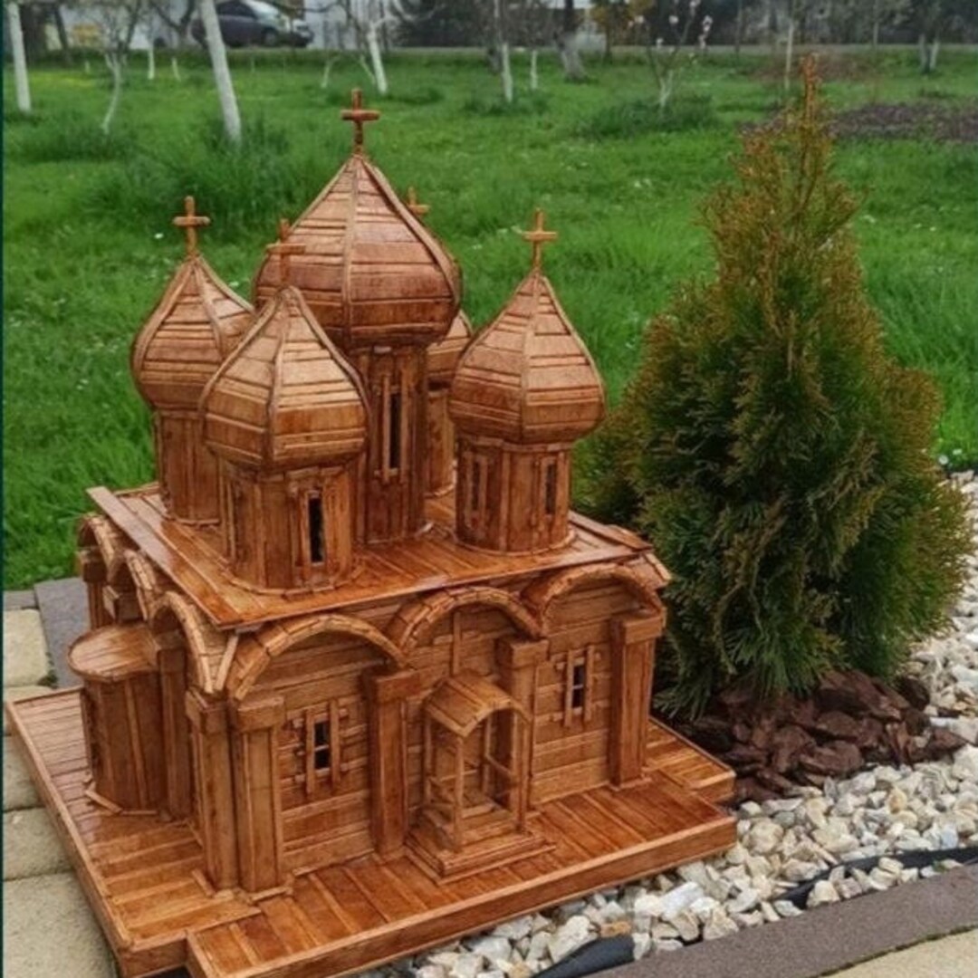Handmade Wooden Church - Etsy