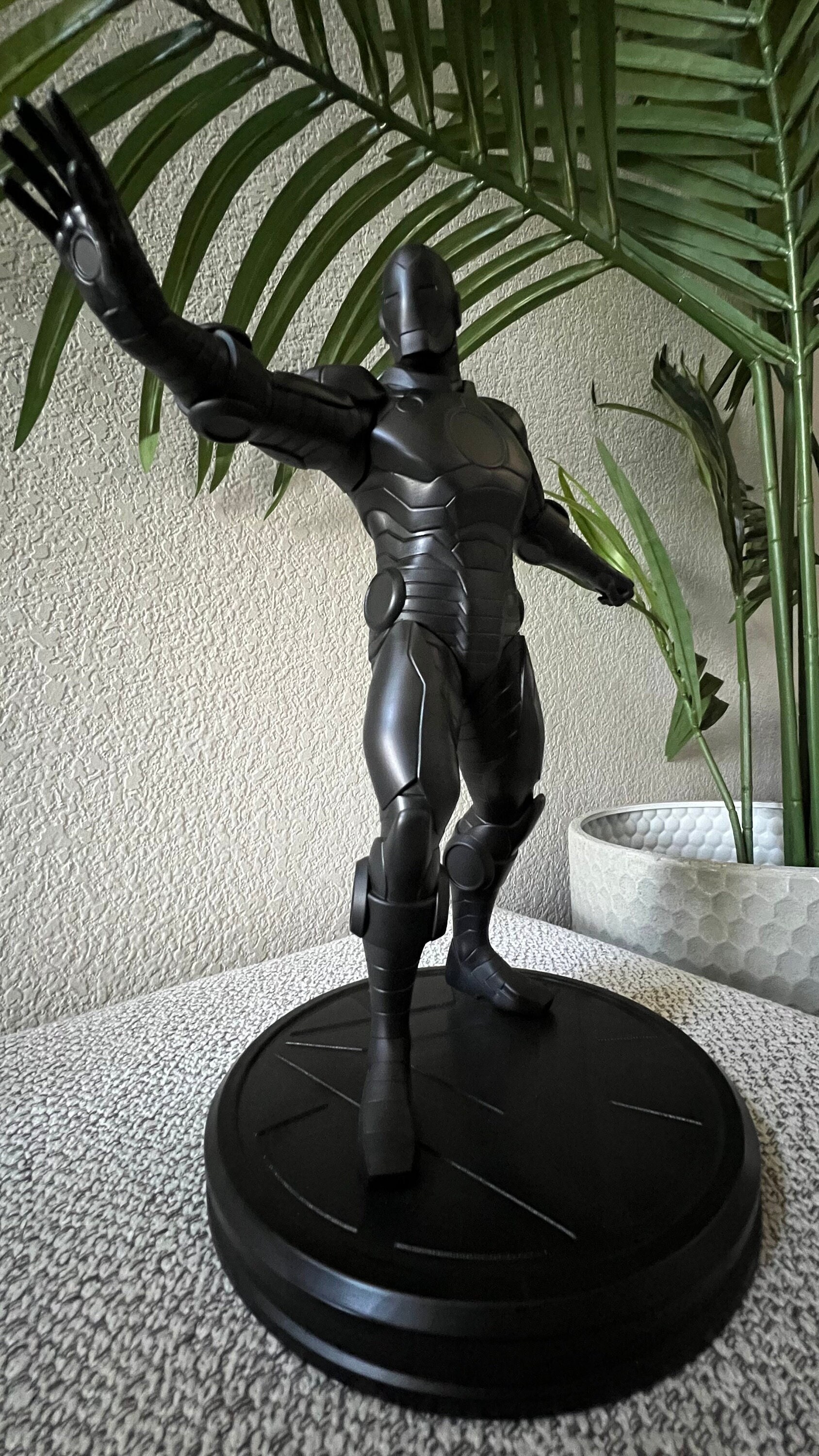 12inch Statue W/base Inspired by Iron Man 70 Black Edition - Etsy