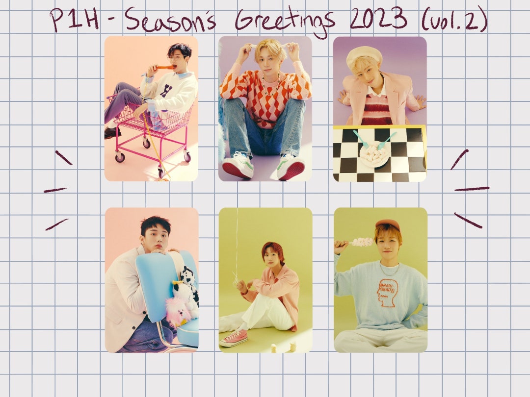 P1H Seasons Greetings Photocards 2023 vol. 2 - Etsy