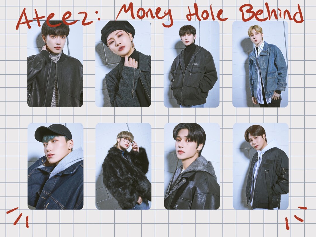 ATEEZ Curse of the Money Hole Behind Photocards - Etsy