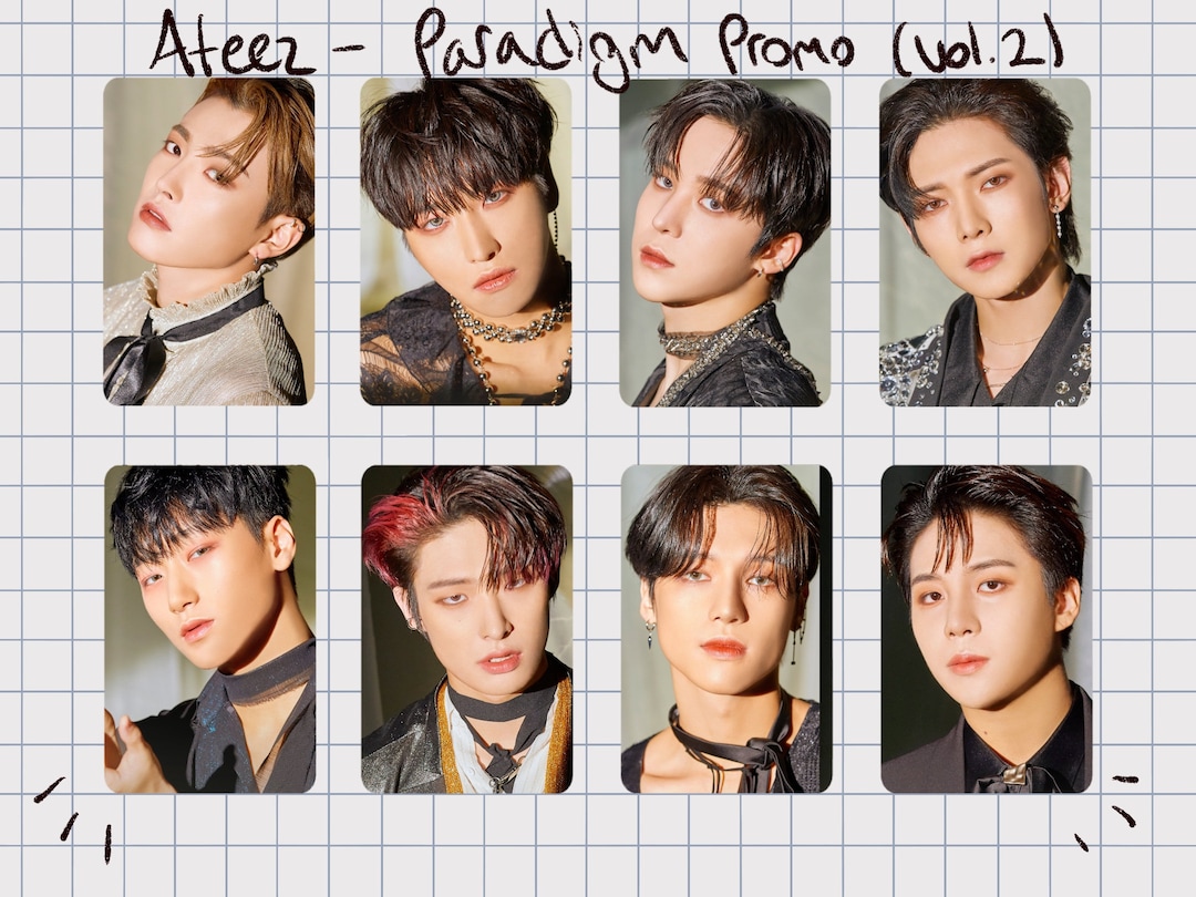 ATEEZ Paradigm Promo Photocards vol. 2 - Etsy