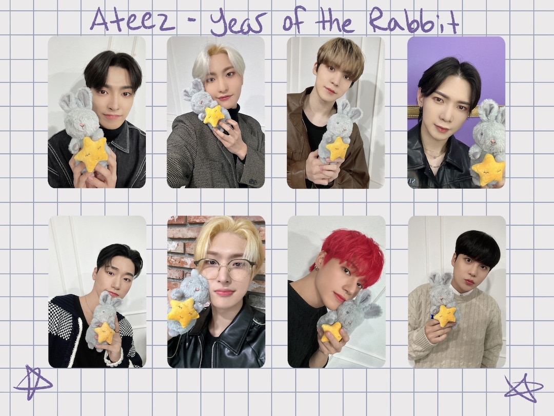 ATEEZ Year of the Rabbit Photocards - Etsy