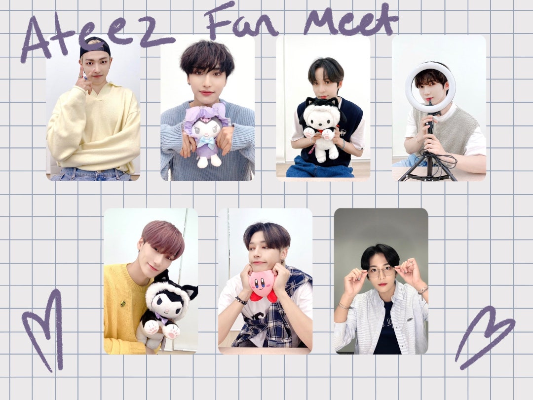 ATEEZ Fan Meet Photocards vol. 1 - Etsy