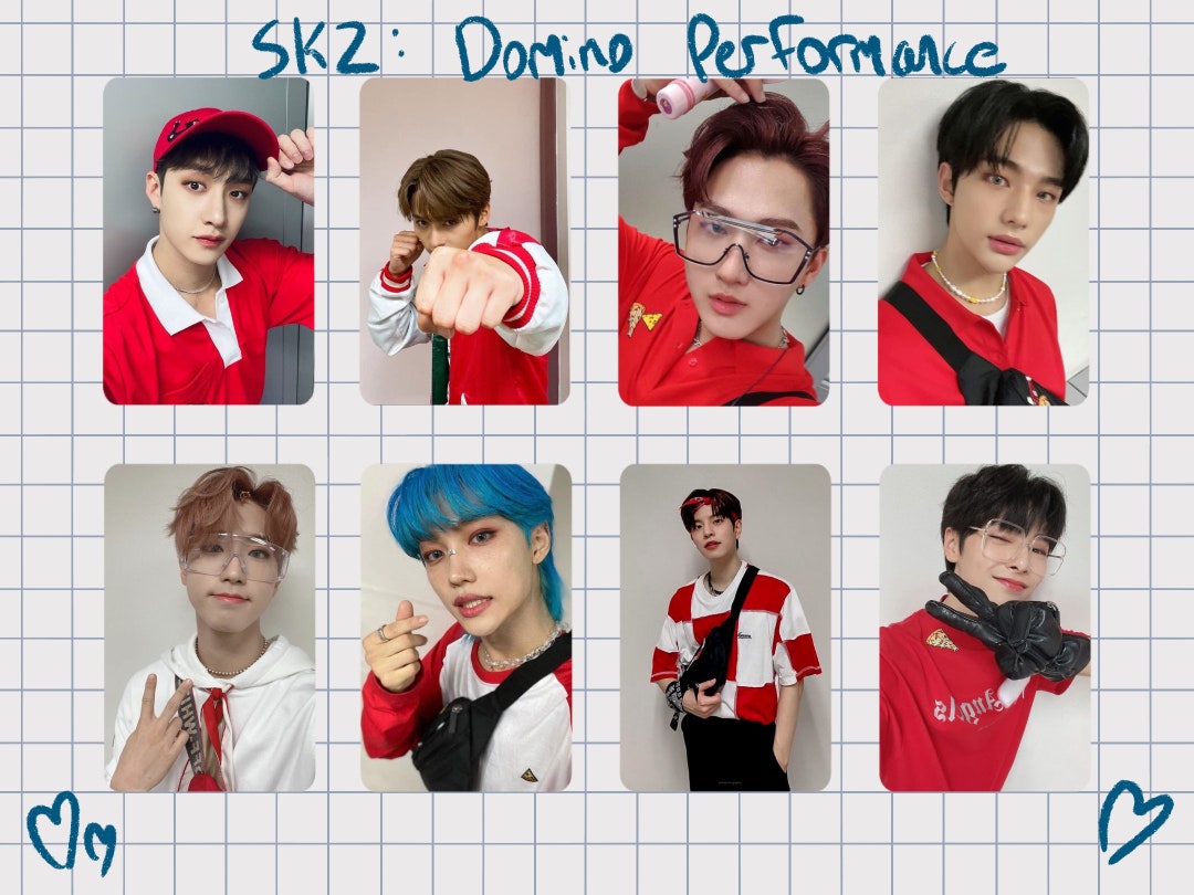Stray Kids Domino Performance Photocards - Etsy