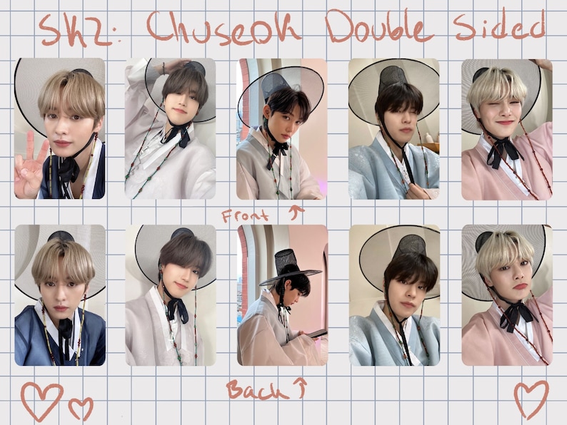 Stray Kids Chuseok Double Sided Photocards - Etsy