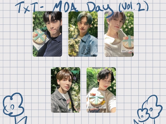 TXT MOA Day Photocards vol. 2 - Etsy
