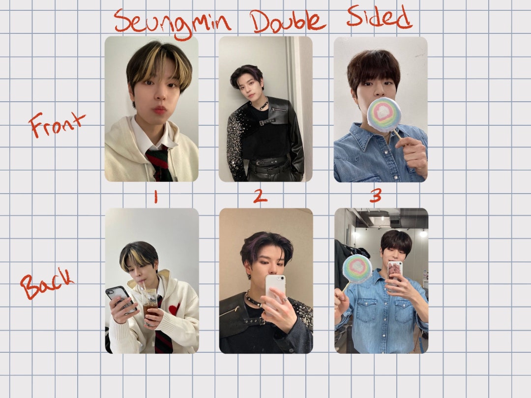 Stray Kids Seungmin Double Sided Photocards - Etsy
