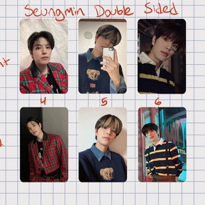 Stray Kids Seungmin Double Sided Photocards - Etsy