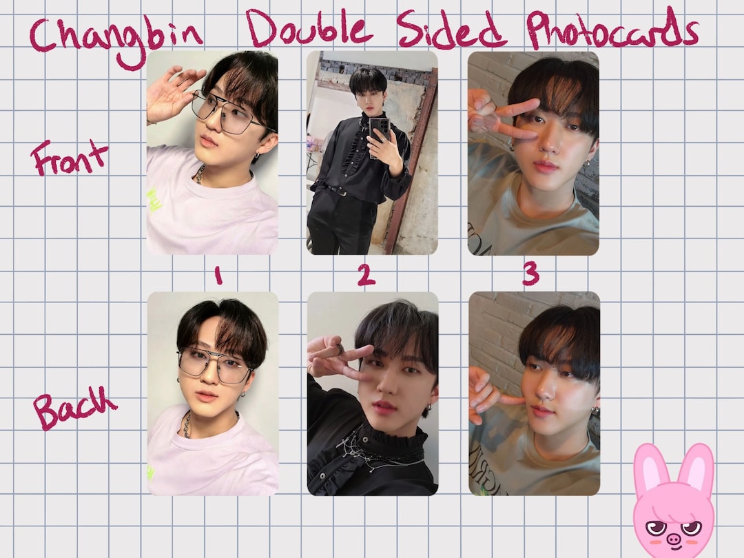 Stray Kids Changbin Double Sided Photocards - Etsy