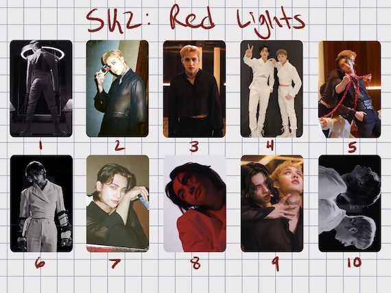 Stray Kids Red Lights MV Photocards - Etsy