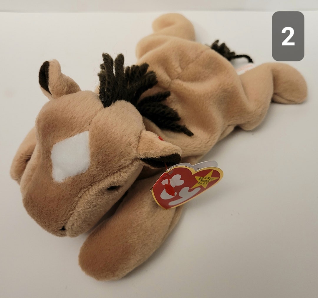 1997 Ty Beanie Babies Derby the Coarse Mane Horse With Forehead Star ...