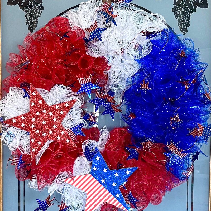 Labor Day Wreath - Etsy
