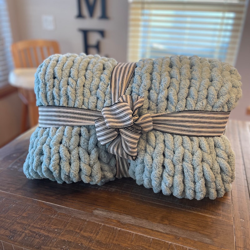 Big Chunky Blanket - Etsy