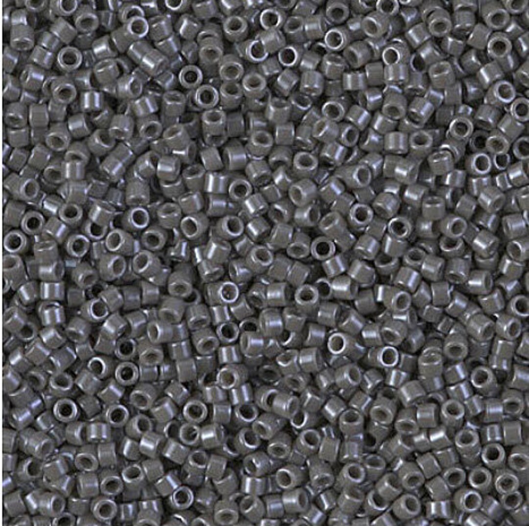 Miyuki 11/0 Delica DB-268 Opaque Smoke Luster: 5 Gram Package - Etsy
