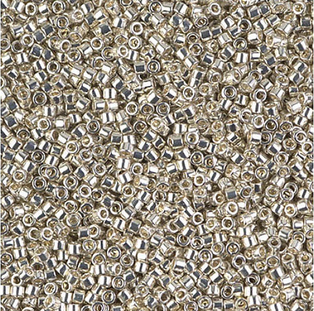 Miyuki 11/0 Delica -- DB-0035 Galvanized Silver: 5 Gram Package - Etsy