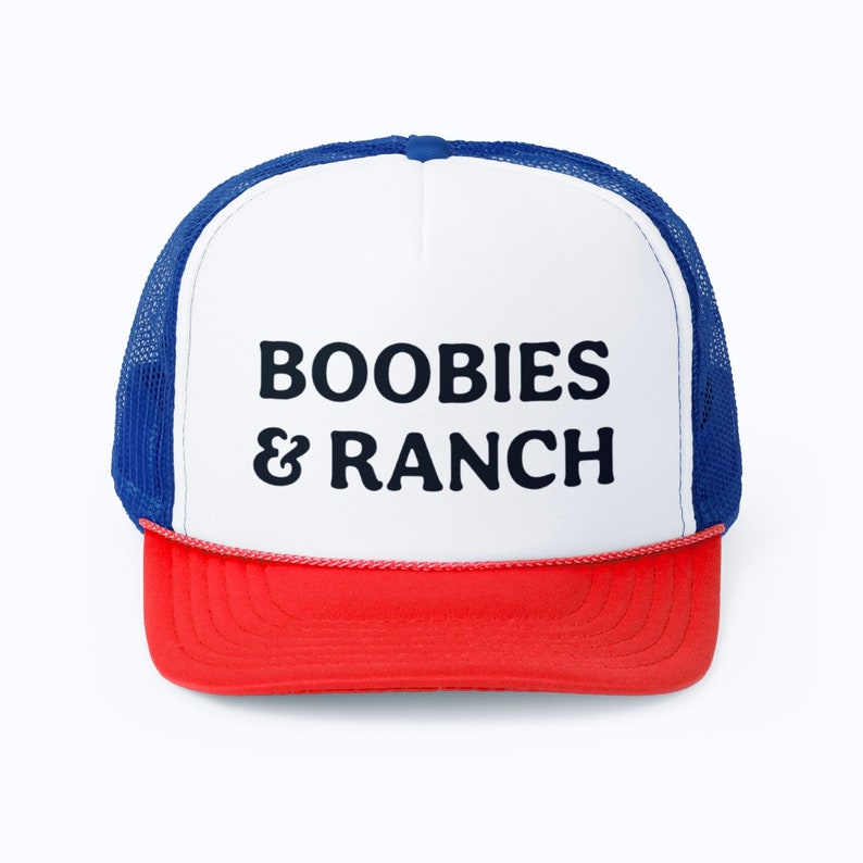Boobies And Ranch Trucker Hat Etsy