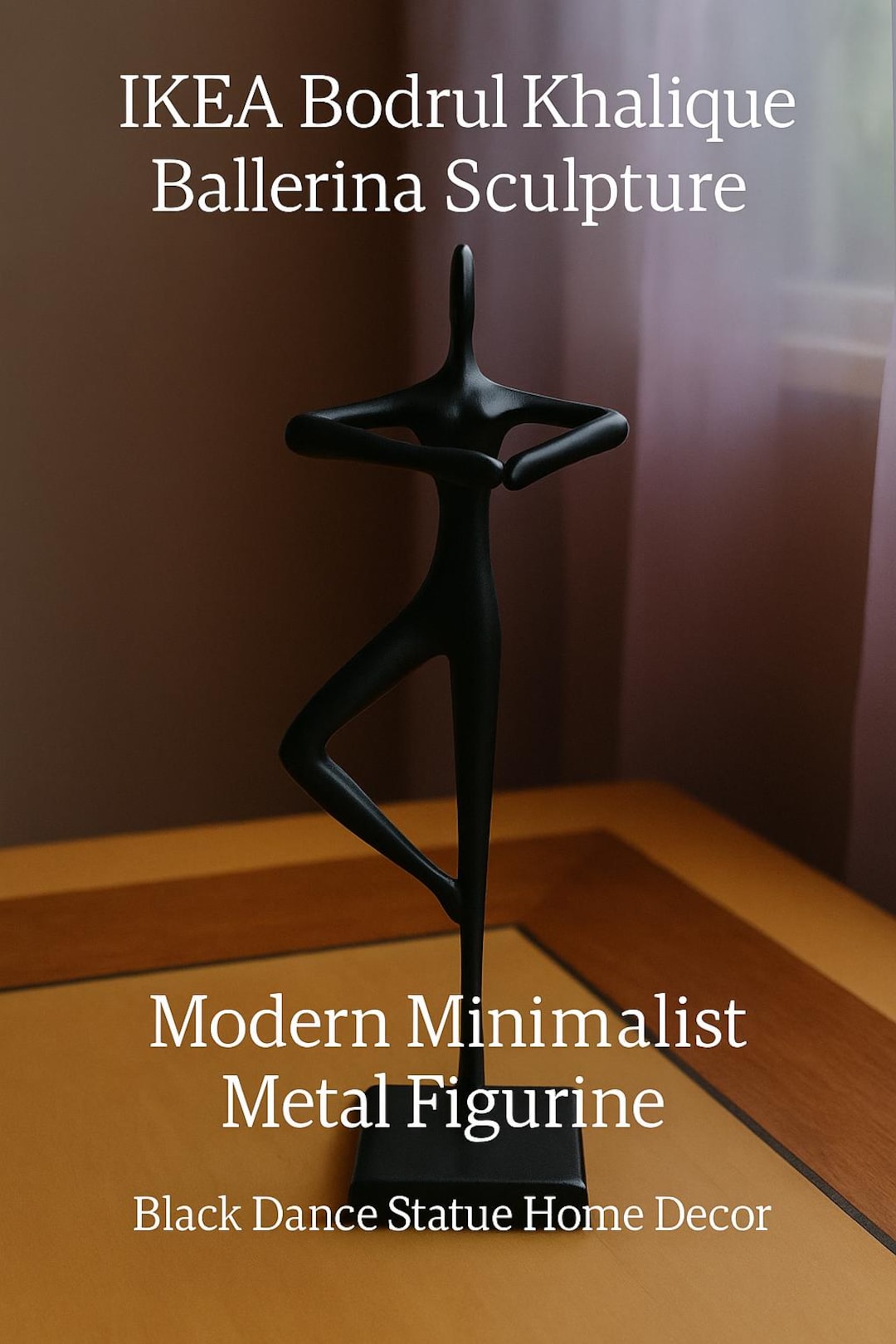 IKEA Bodrul Khalique Ballerina Sculpture – Modern Minimalist Metal ...