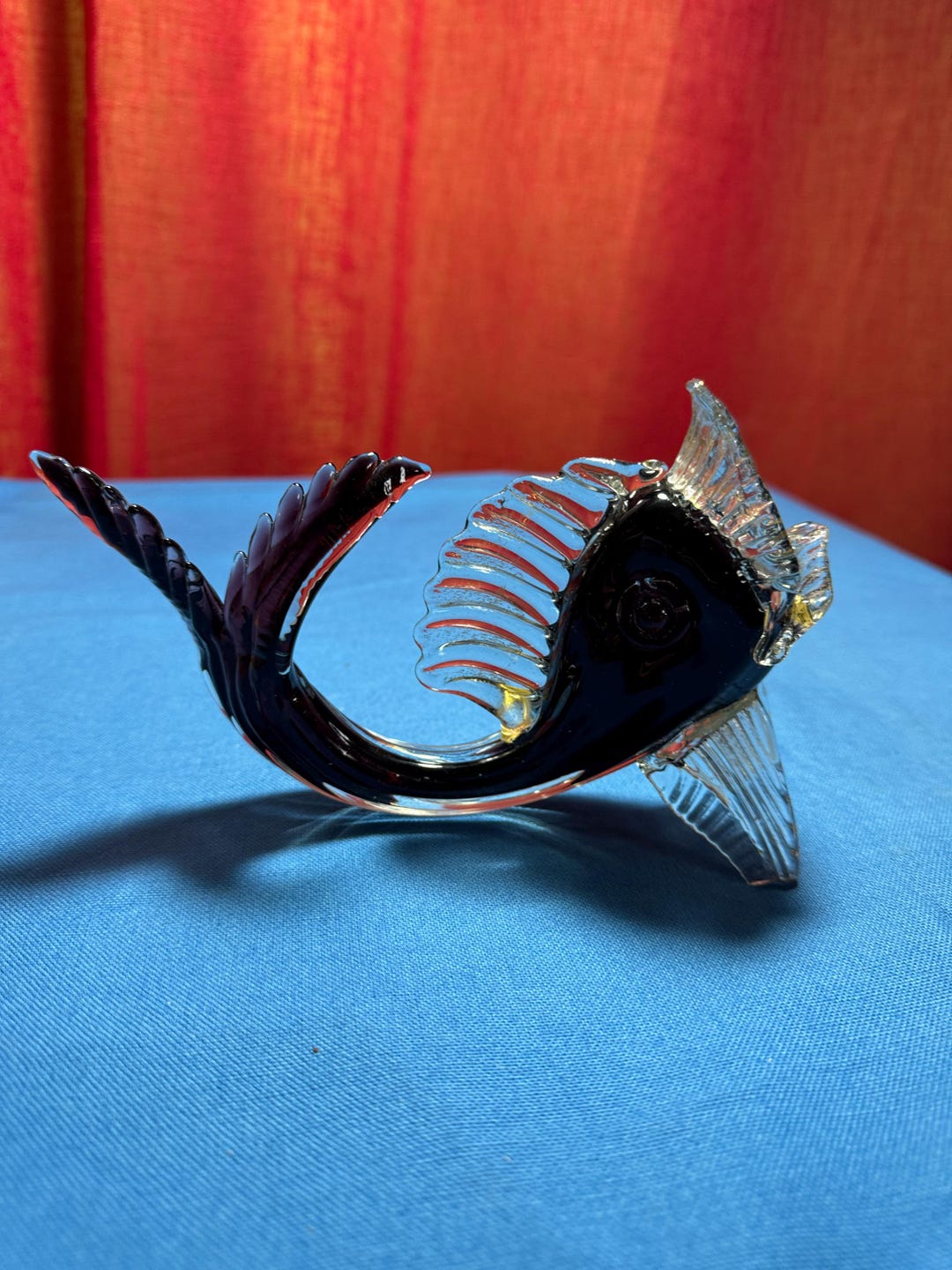 Murano Venetian Glass Fish Vase - Etsy