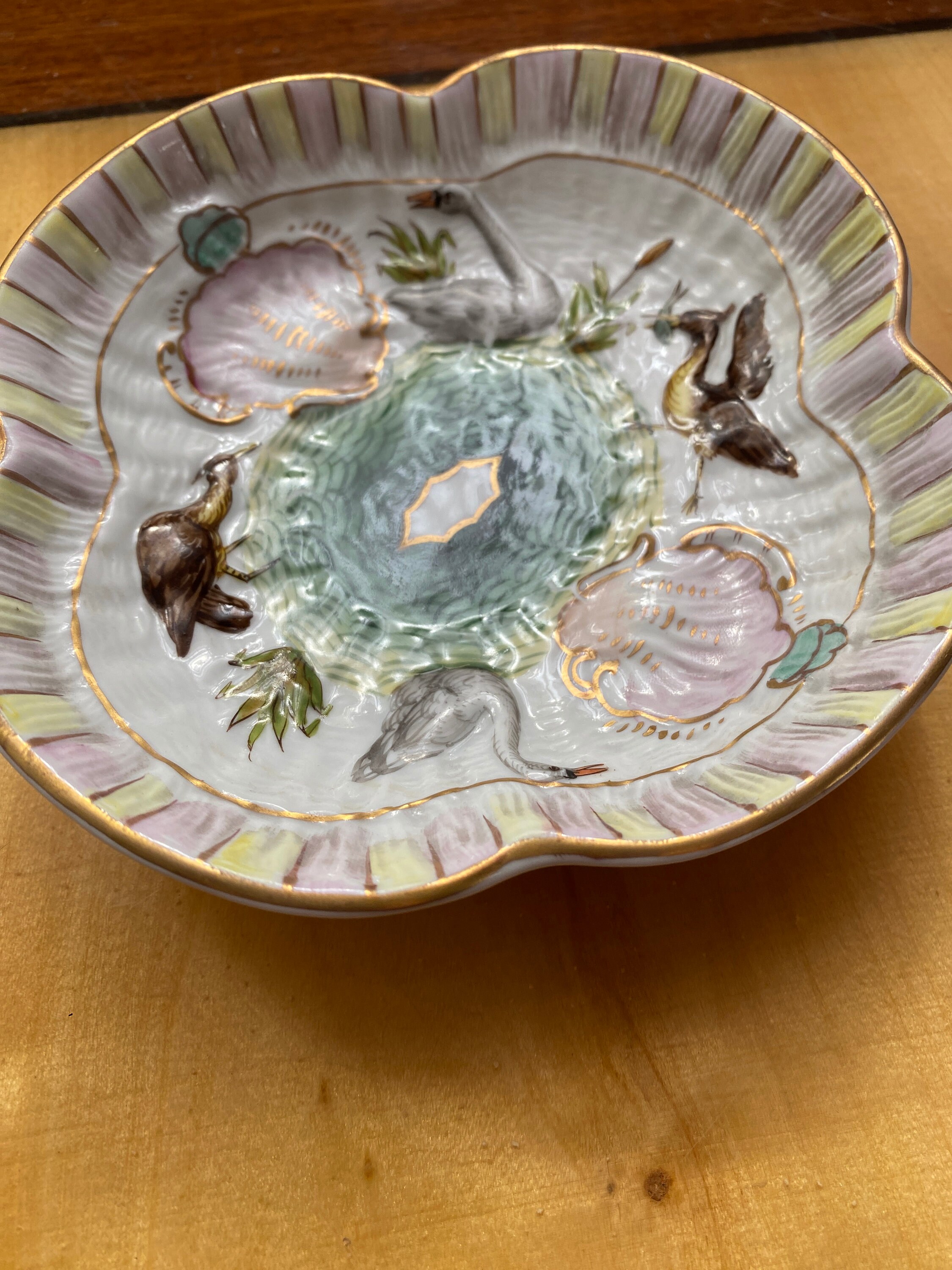 Vintage Plate Capodimonte Italian Embossed Porcelain 14cm - Etsy
